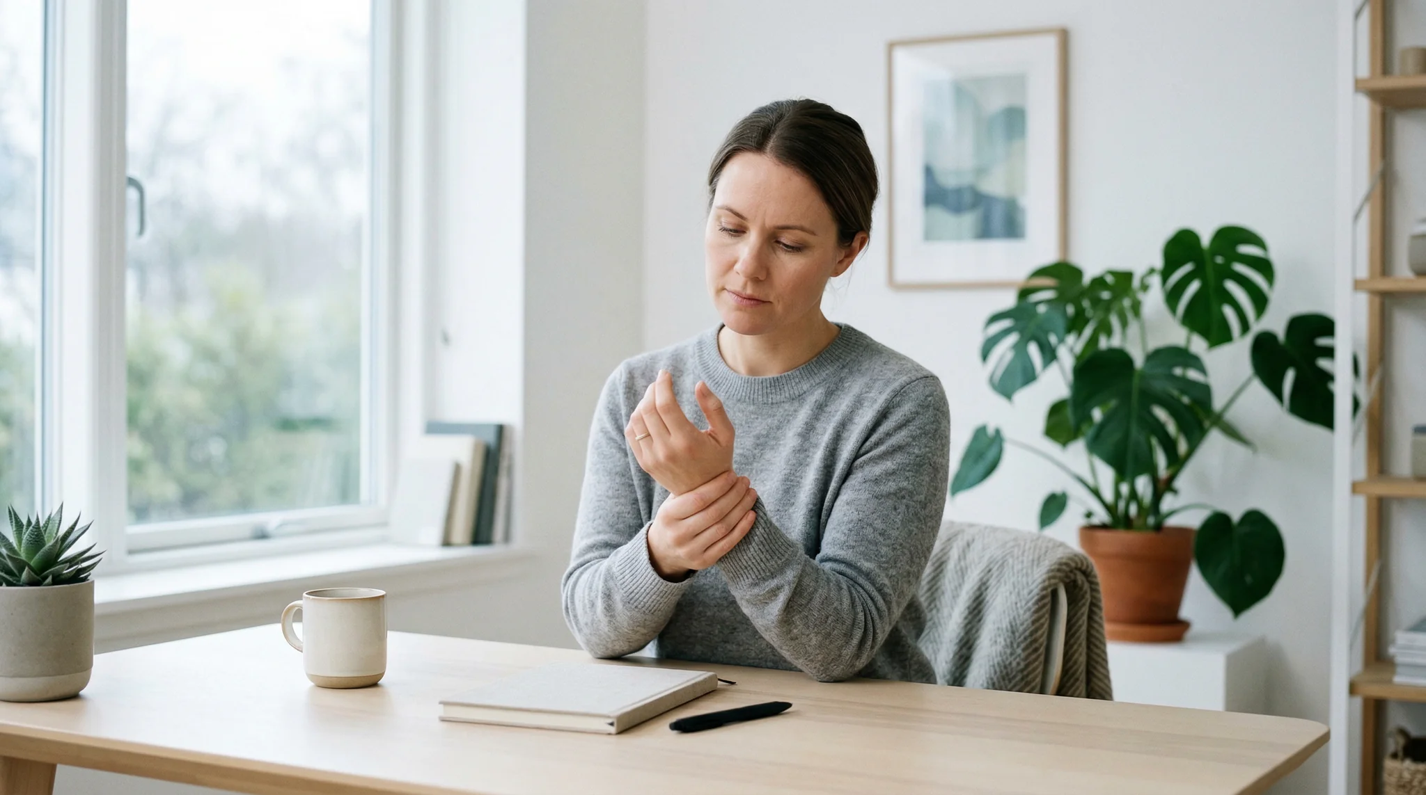 Ont i handleden – symtom, orsaker och behandling | Vården.se